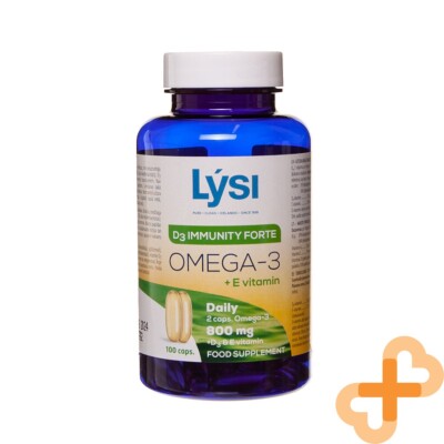 LYSI OMEGA-3 D3 Immunity System Support Forte Supplement Vitamin D3 E ...