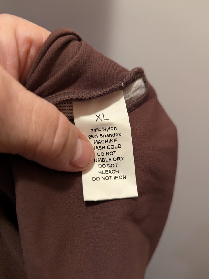 Women's XL Brown Full Body Stretch Long Sleeve Suit New | eBay