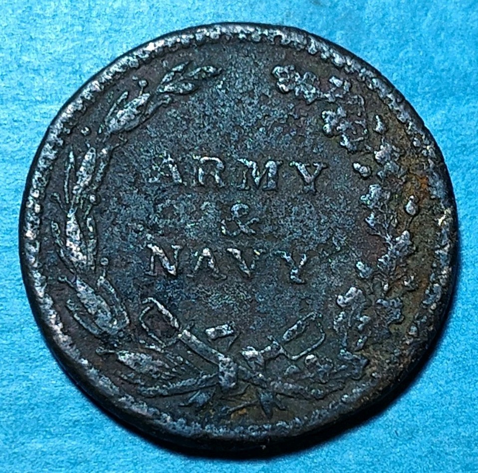 1864 Army Navy Civil War Token CWT with Details / Coin #CWT1 | eBay