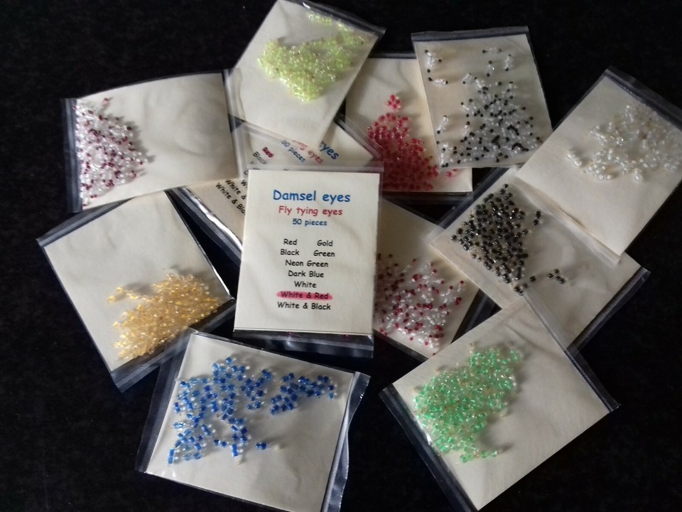 Damsel eyes - fly tying eyes (50pair-50pieces) | eBay