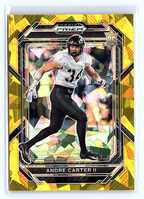 Andre Carter II 2023 Prizm Draft Picks Gold Ice Rookie #192 - Army ...