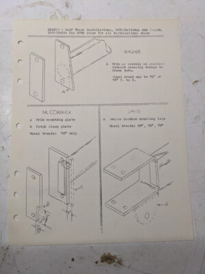 BACKHOE LOADER & ARPS HALF TRACK INSTALLATION COMPATIBILITY ...