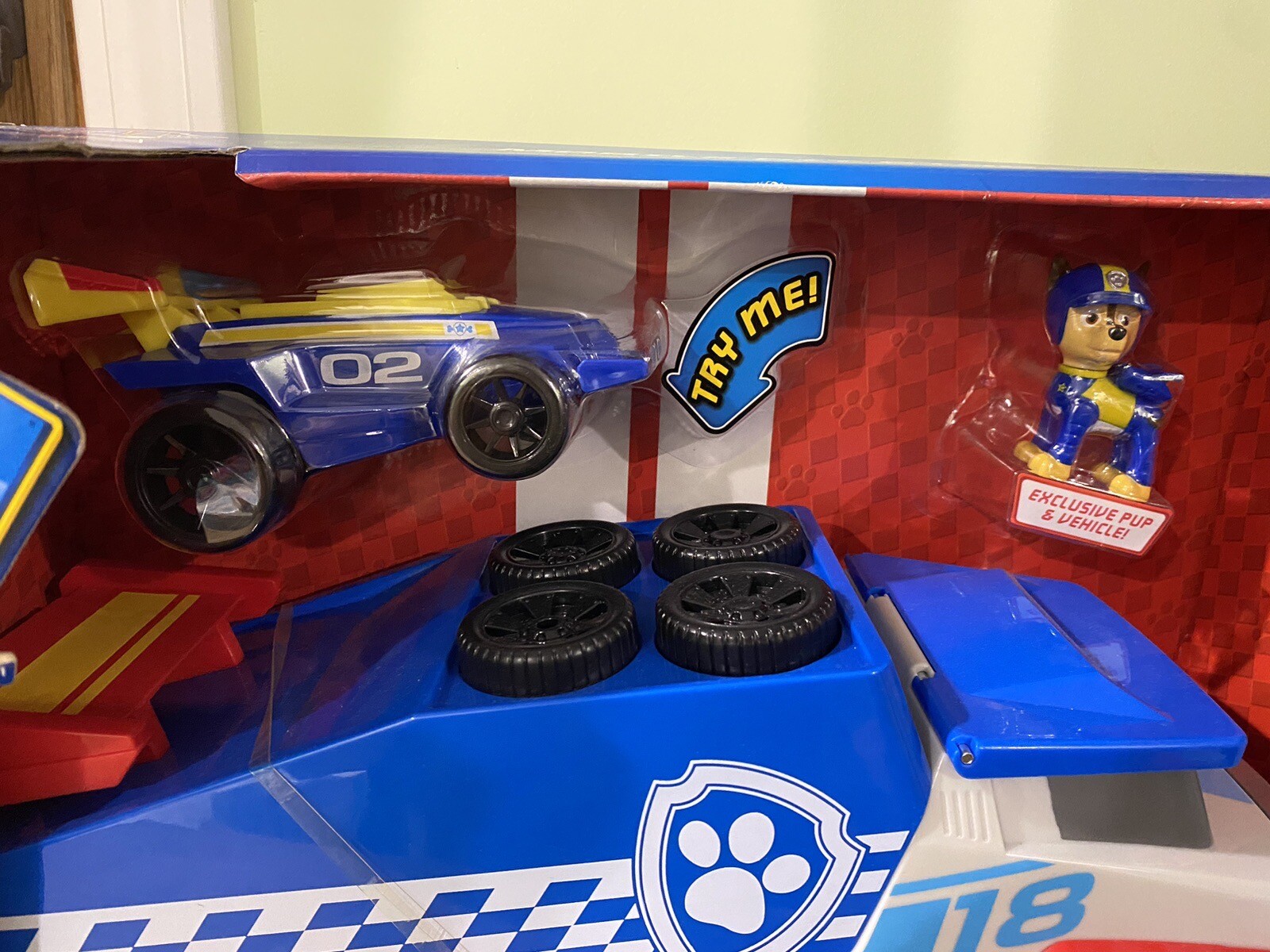 Power Patrol Ready Race Rescue Mobile Pit Stop Team Vehicle Play Toy ...