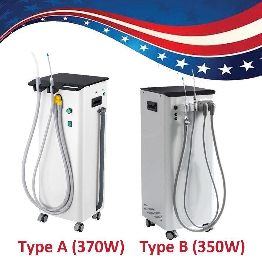 350W/370W Portable/Mobile Dental Vacuum Suction Unit High Vacuum Pump ...