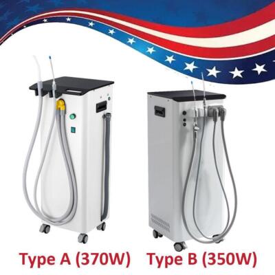 350W/370W Portable/Mobile Dental Vacuum Suction Unit High Vacuum Pump ...