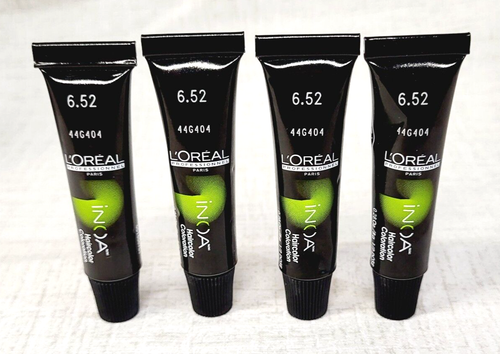 L'oreal INOA Ammonia Free Permanent Hair Color Dye 4 x .28 oz Tubes ~ 6 ...