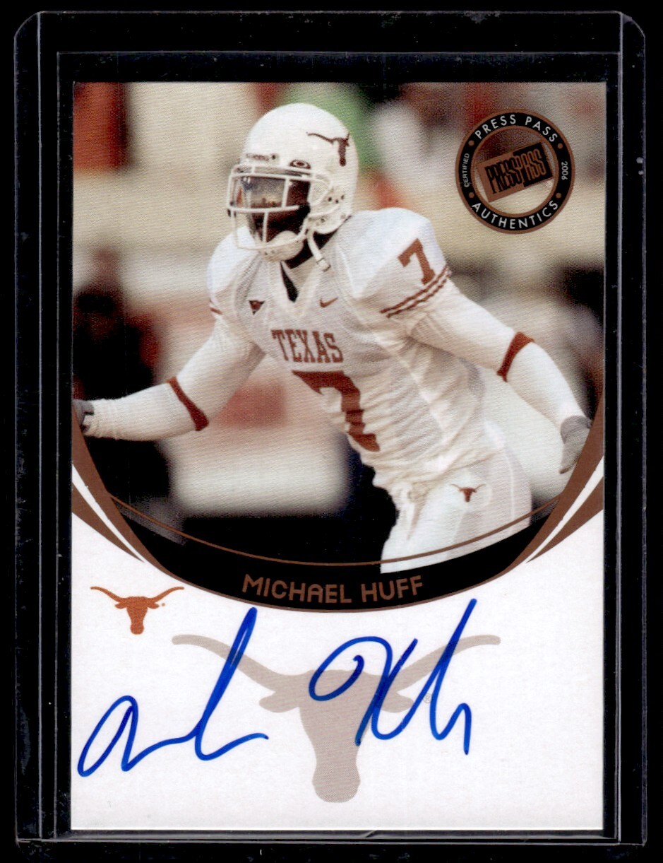 2006 Press Pass Legends - Autographs Michael Huff (AU, RC) for sale ...
