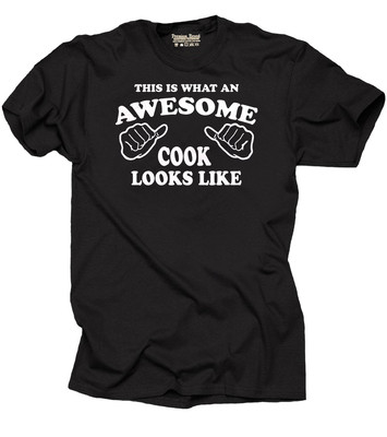 Cook T-shirt Awesome Cook Tee shirt Cooking Grill BBQ Tee Shirt | eBay