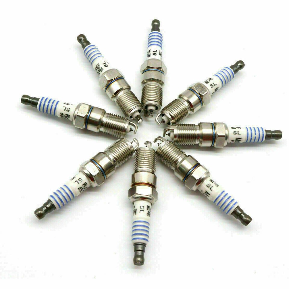 8Pcs OEM Motorcraft SP-493 Platinum SPARK PLUGS AGSF32PM For Ford 4.6L ...