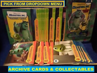 2001 Topps Disney/Pixar Monsters, INC. Movie Base Trading Cards You ...