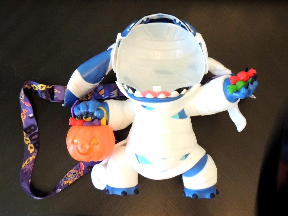Disney Parks Exclusive– Stitch Halloween Mummy Popcorn Bucket Glow in ...
