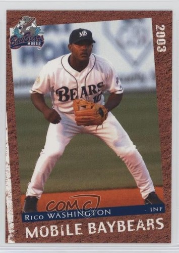 2003 Grandstand Mobile BayBears Rico Washington | eBay