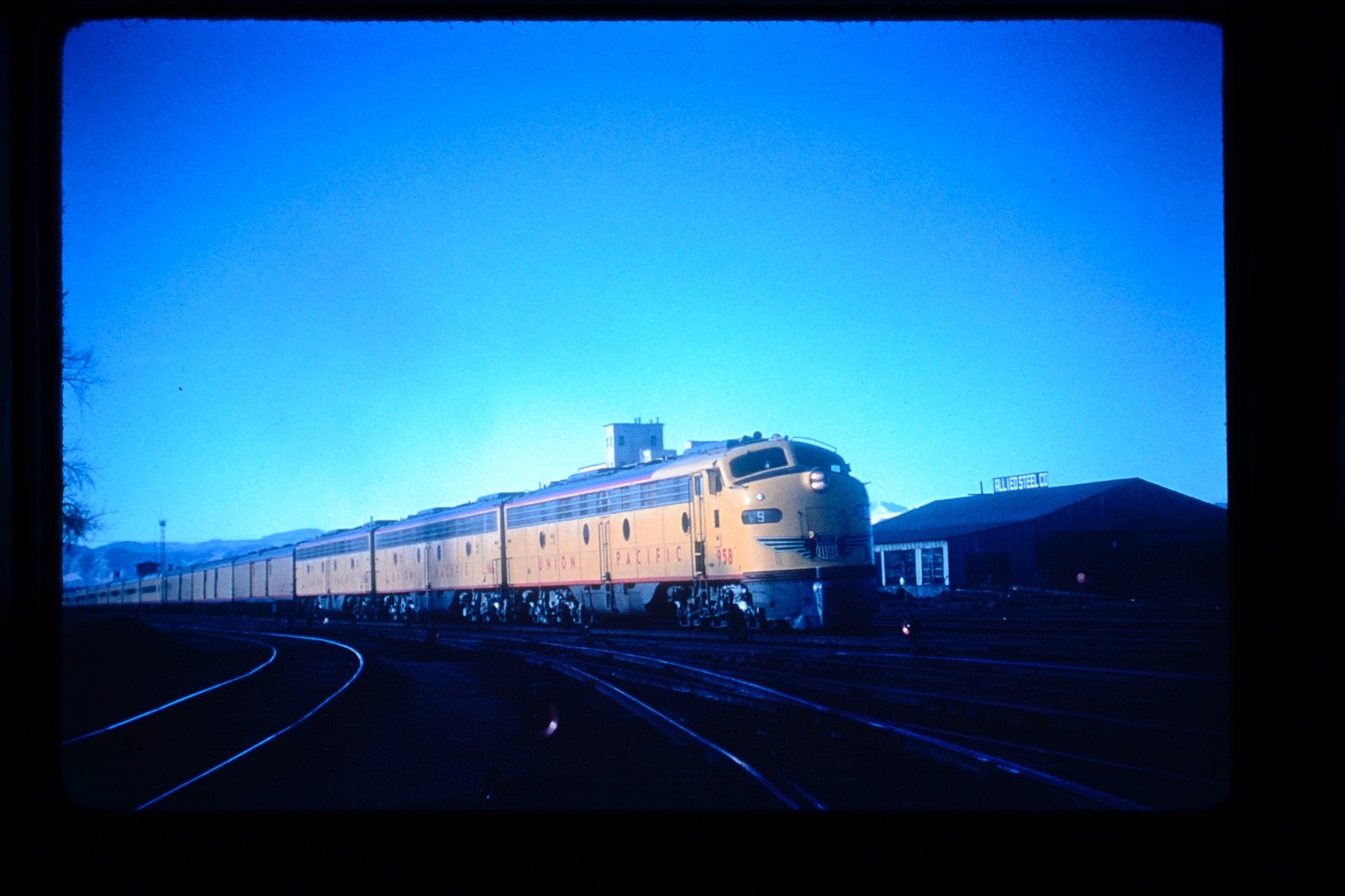 Railroad Slide - Union Pacific #958 E9 Locomotive Denver 1955 City of ...