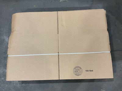 Premier 18x18x6 Flat Corrugated Box 32 ECT 25 Pack #3K | eBay