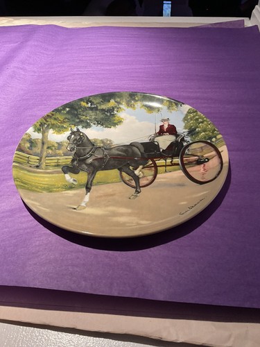 Hackney Horse Collectible Plate by Susie Whitcombe, Numbered & signed ...