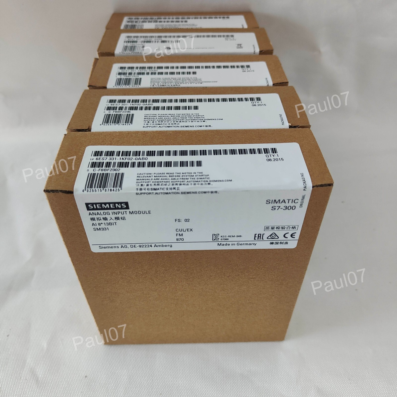 NEW! Siemens 6ES7331-1KF02-0AB0 6ES7 331-1KF02-0AB0 S7-300 Analog input ...