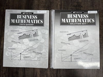 A Beka Business Mathematics Test and Quiz Key AND Solutions Key | eBay