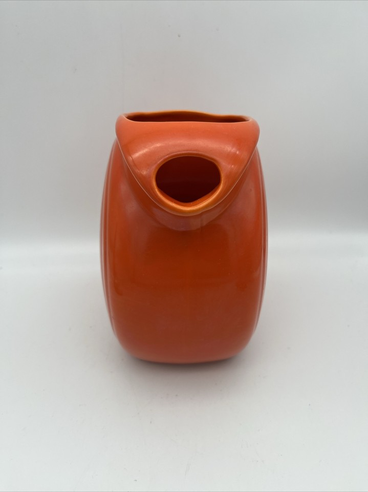 Fiestaware Vintage Original Red Water Disc Pitcher Fiesta USA 1936 HTF ...