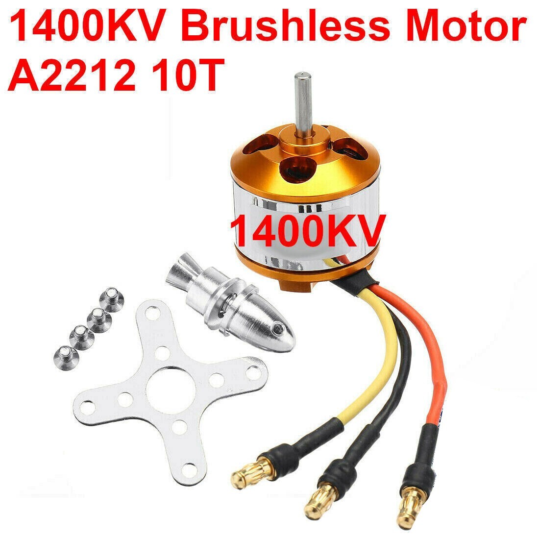 A2212 10T 1400KV Brushless Outrunner Motor F450 F550 MWC RC Airplane ...