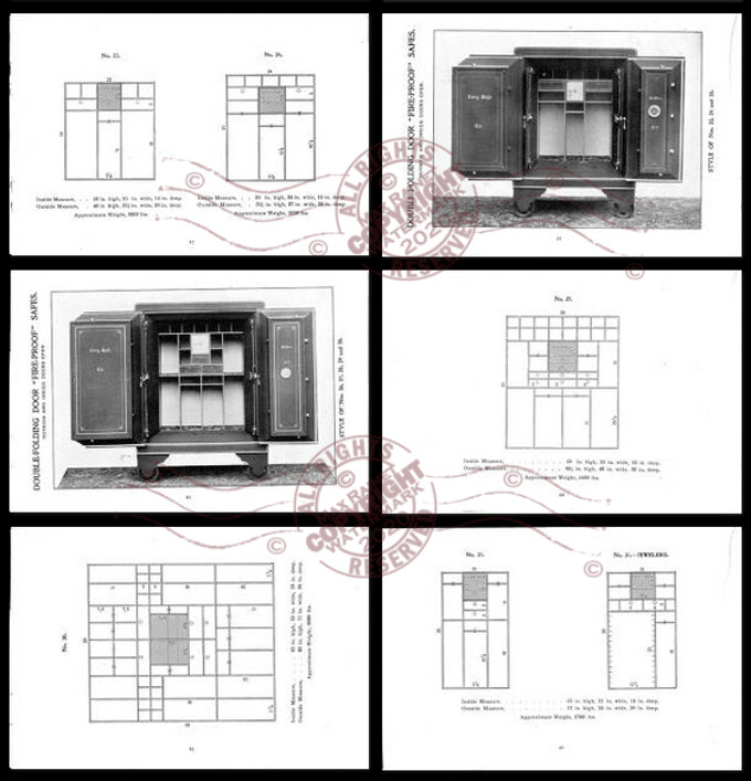 Cary Safe Co (1898) Sales Samples CATALOGUE Fire Burglar Proof Iron ...