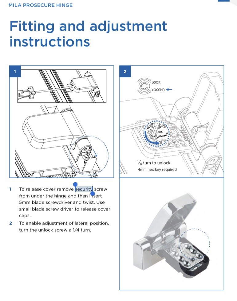 Door Hinge Mila Prosecure Upvc 19mm Rebate Height light oak Finish ...