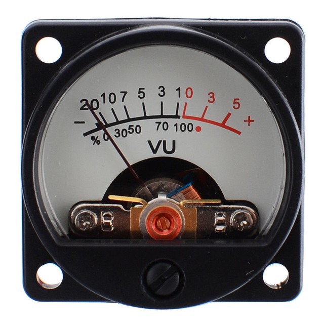 2pcs Analog VU Meter Panel Kit Backlit Decibel/level Tester With VU ...