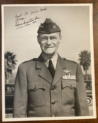 RARE ADMIRAL MARC MITSCHER WWII Hand Signed Autograph PHOTO COA 8 X 10 ...