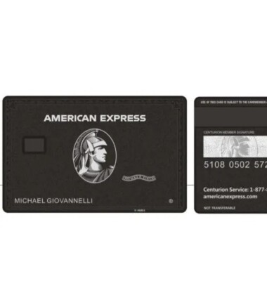 Customisable Black Centurion Card Personalised AMERICAN EXPRESS ...