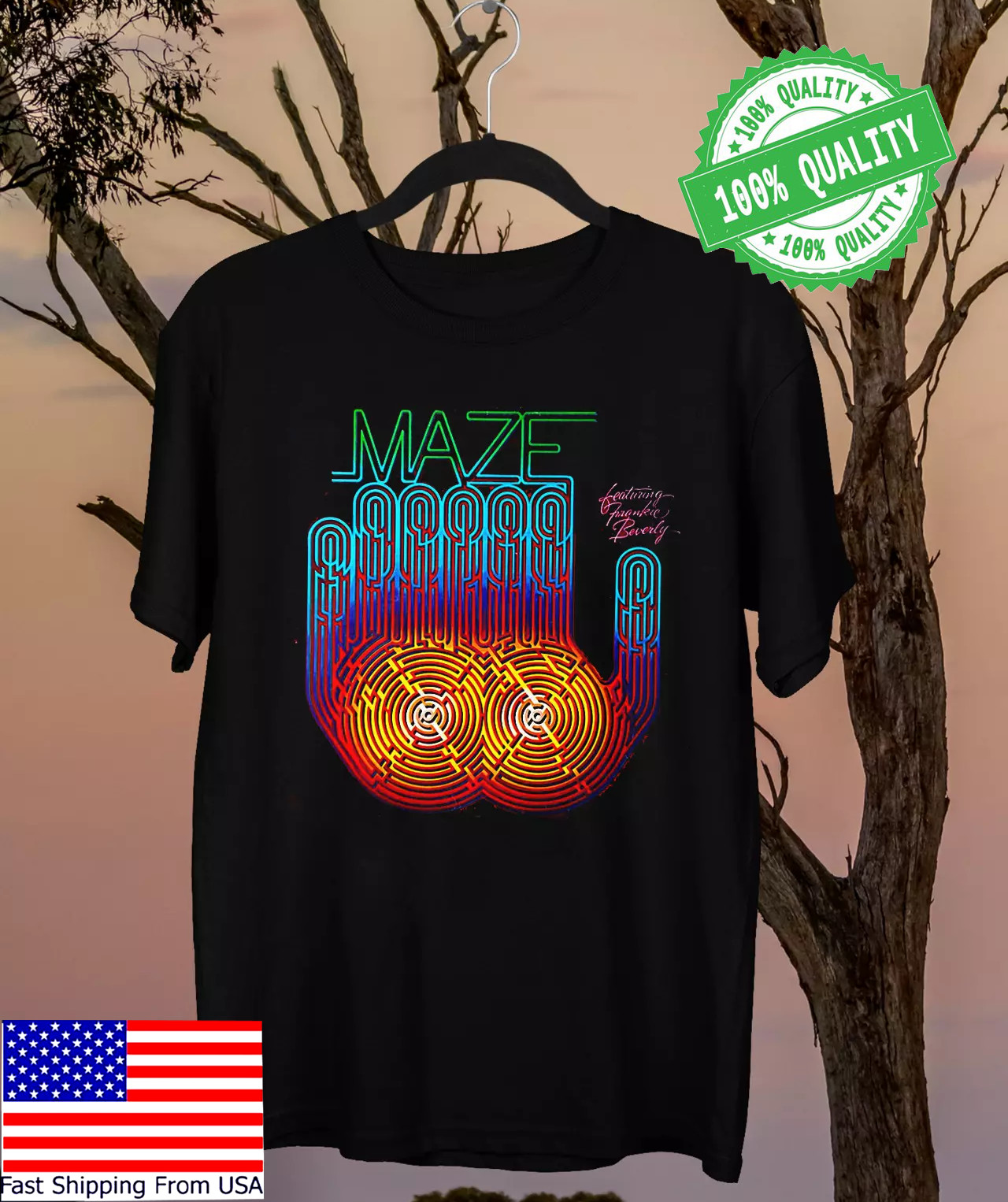 Frankie Beverly and Maze Shirt Gift For Fan Black All… - Gem