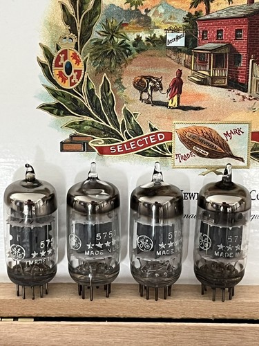 GE 5751 5⭐️ ⭐️ ⭐️ ⭐️ ⭐️ 12AX7 Mil Spec Tubes, Quad,Great Sounding ...