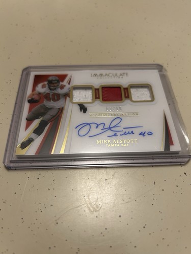 2021 Immaculate Mike Alstott Triple Jersey Auto /99 IPC-MAL | eBay