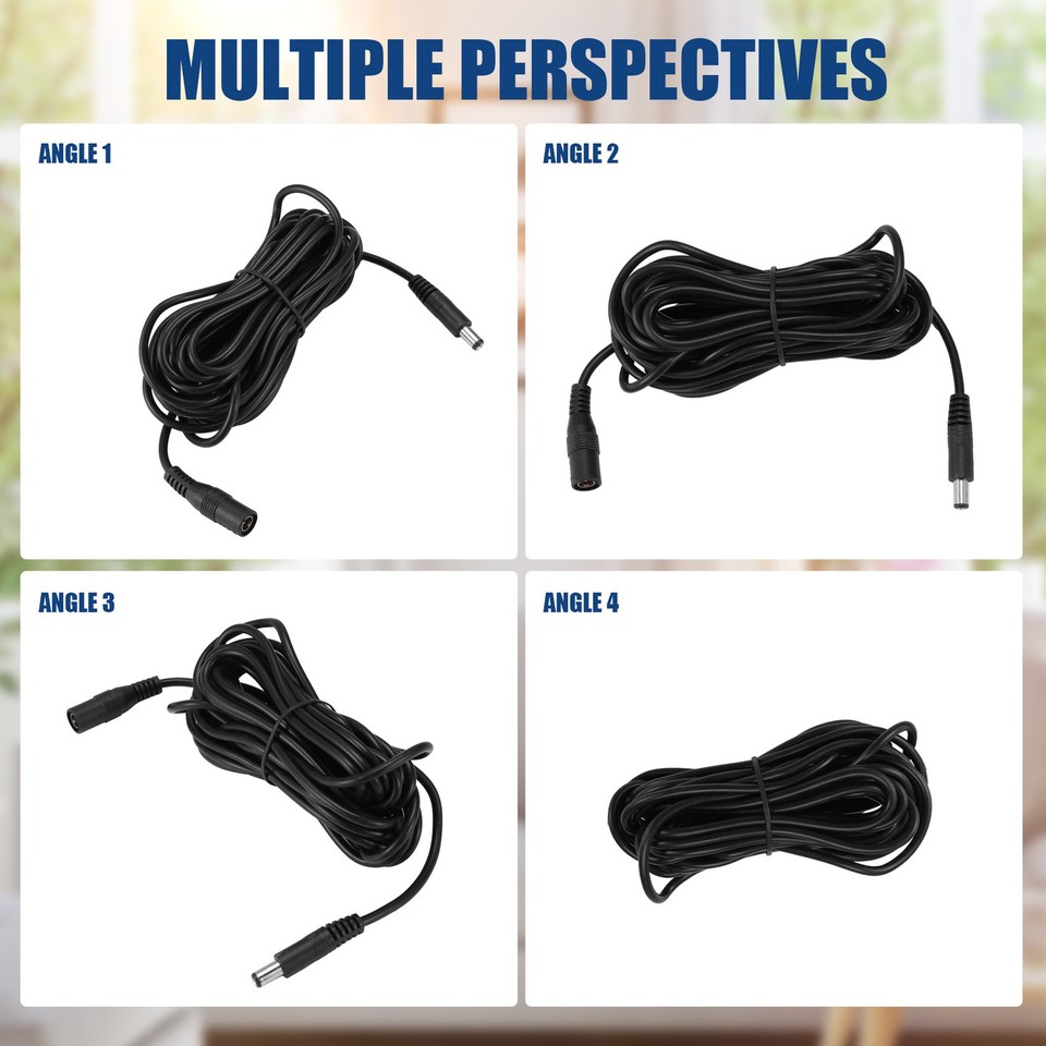 DC Extension Cable Connector Extension Cord Jack Adapter Lead Cable ...