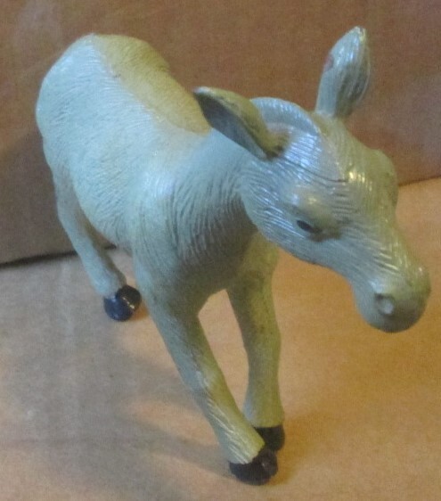 Gray DONKEY PVC figure 5" long | eBay