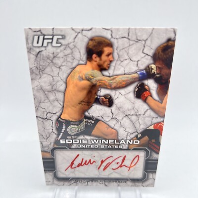Eddie Wineland 2013 Bloodlines Red Ink Auto 4/15 UFC - 342 | eBay