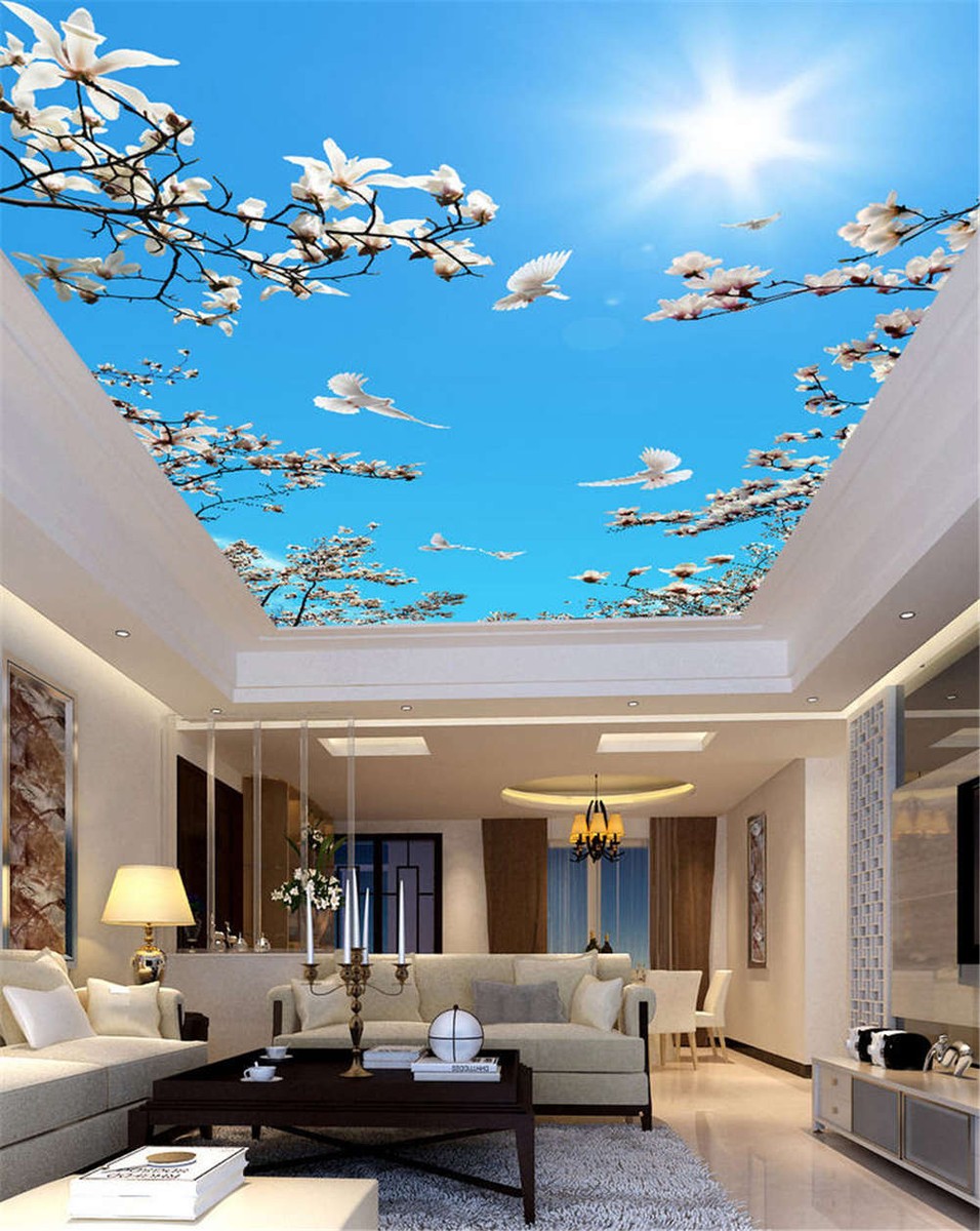 High Ceiling Decorating Ideas Mural