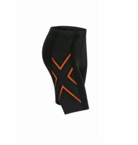BARGAIN || 2XU Mens Compression Shorts (Black/Sunburst Orange) | eBay