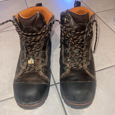 Timberland PRO 6" Endurance PR Steel Toe Work Boots 52562 Brown Men's ...