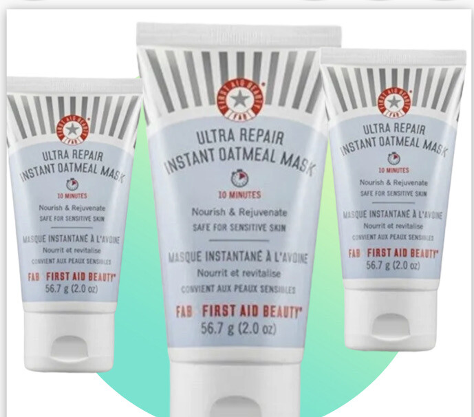 3 pk FAB First Aid Beauty Ultra Repair Instant Oatmeal Mask 2.oz ...