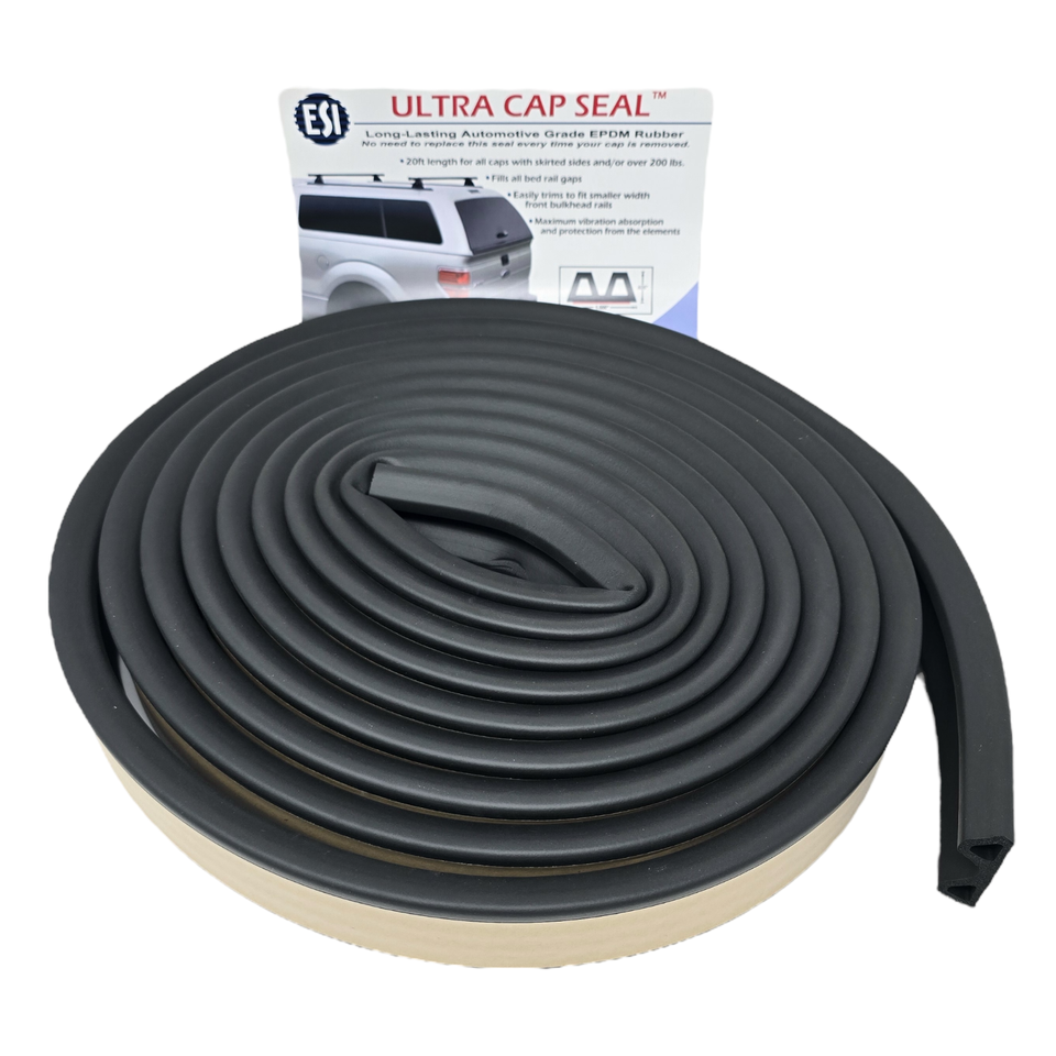 ESI Ultra Cap Seal® 20ft EPDM Rubber for Truck Cap, Camper Shell over ...