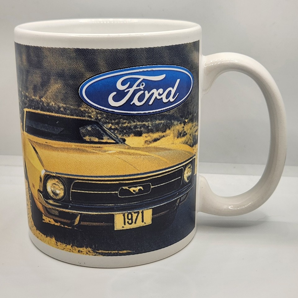 1971 Yellow Ford Mustang Coffee Tea Mug Cup | eBay