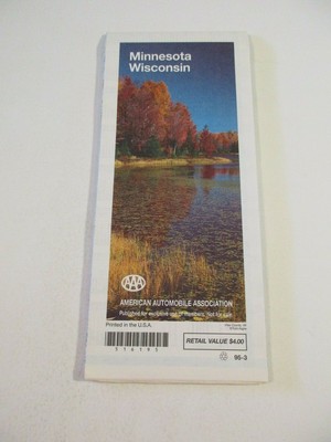 1995 AAA Minnesota Wisconsin State Highway Travel Road Map-Box 5 | eBay