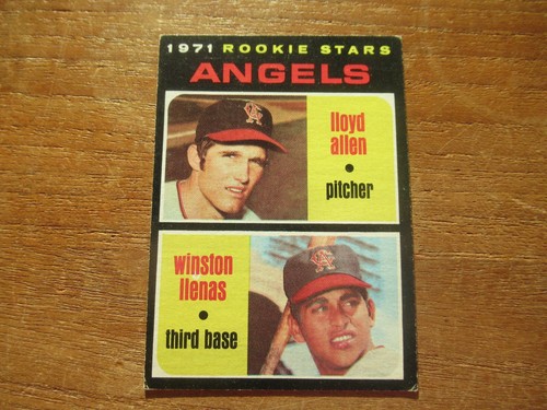 1971 TOPPS ANGELS ROOKIE STARS #152 LLOYD ALLEN RC SETBREAK UPGRADE ...