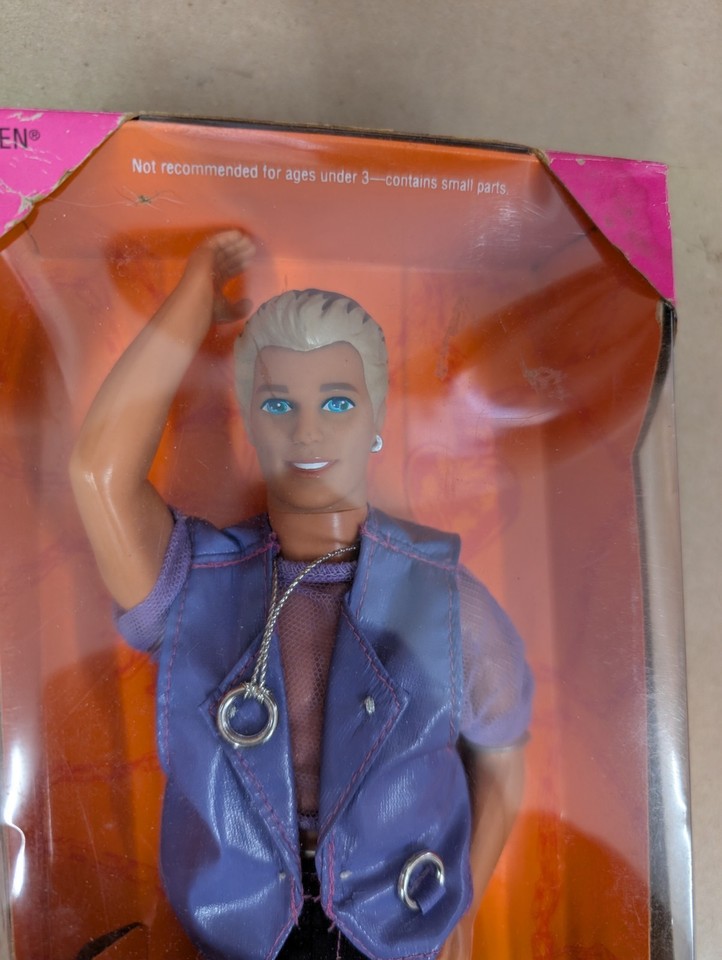 Vintage Barbie Earring Magic Ken Doll With Earrings 1992 Mattel Brand ...