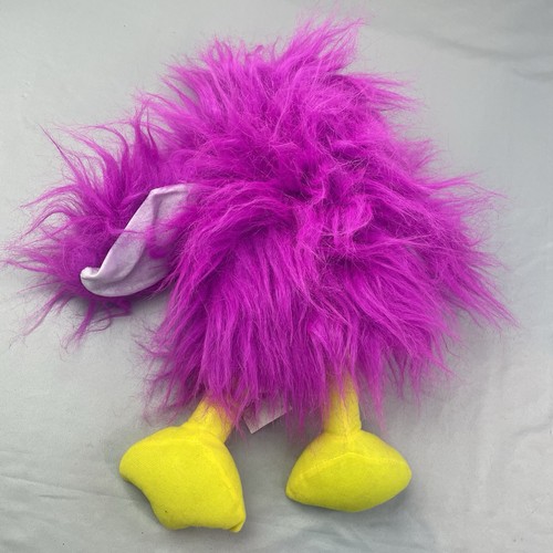 Purple Bird Hayes Hand Puppet Toy Plush Hairy Fuzzy Squeek My Beek ...