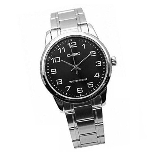 Casio MTP-V001D-1B New Original Analog Mens Watch Stainless Steel WR ...