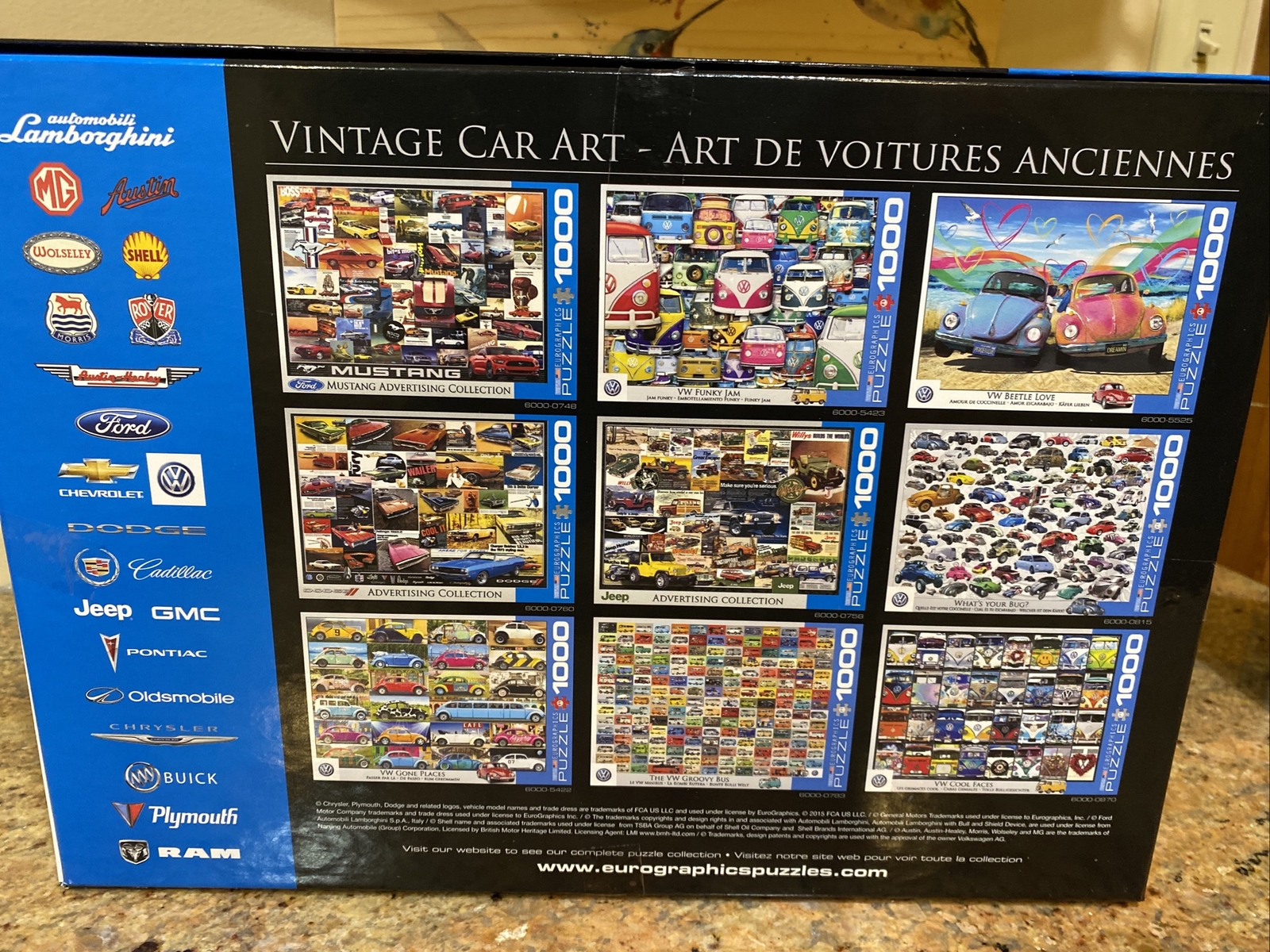 New/ Ford Mustang Advertising Collection Puzzle 1000 PC Eurographics ...