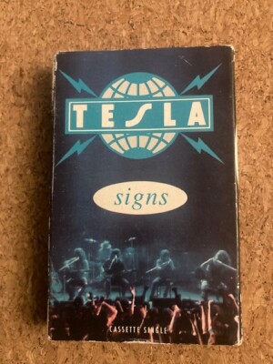 Tesla Signs Vintage Cassette Tape Single | eBay