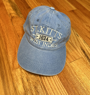 St. Kitts West Indies Adjustable Blue Strapback Hat Cap | eBay