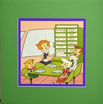 JETSONS PREPARE FAMILY MEAL w FOOD-a-RAC-a-CYCLE Print Professionally ...