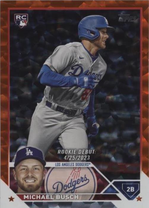 2023 Topps Update Series - Rookie Debut Michael Busch #US66 Orange Foil ...